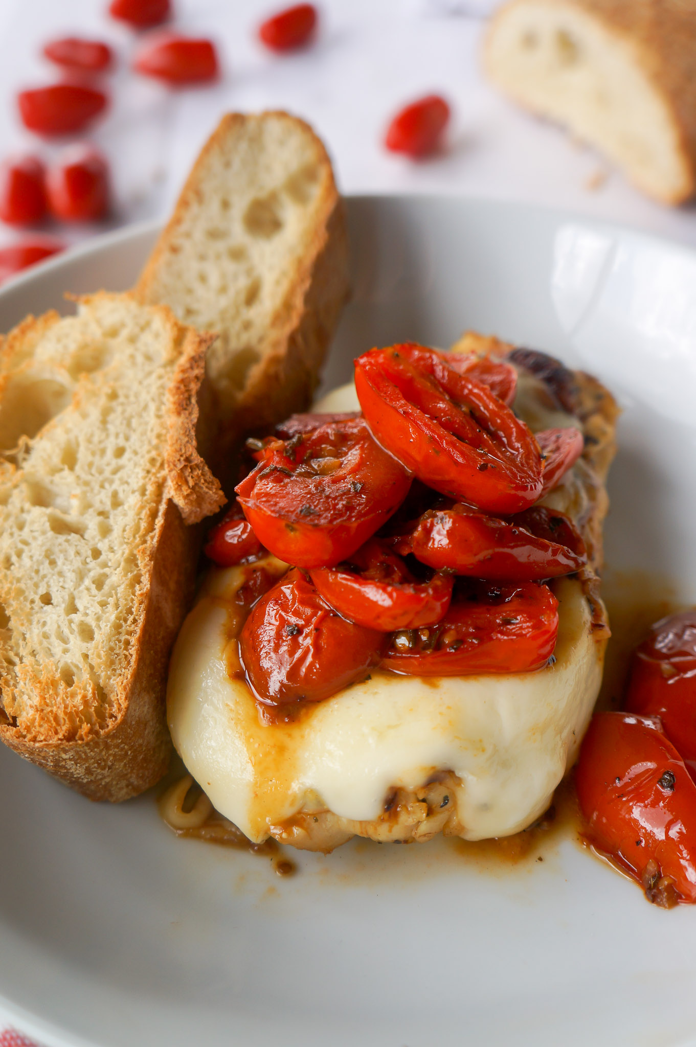 Italian Chicken with Tomatoes and Fresh Mozzarella - Healthy With a ...