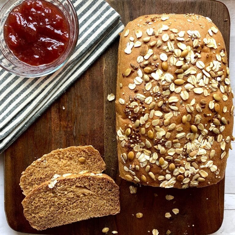 Old-Fashioned Stone Ground Whole Wheat Bread - Healthy With a Chance of ...